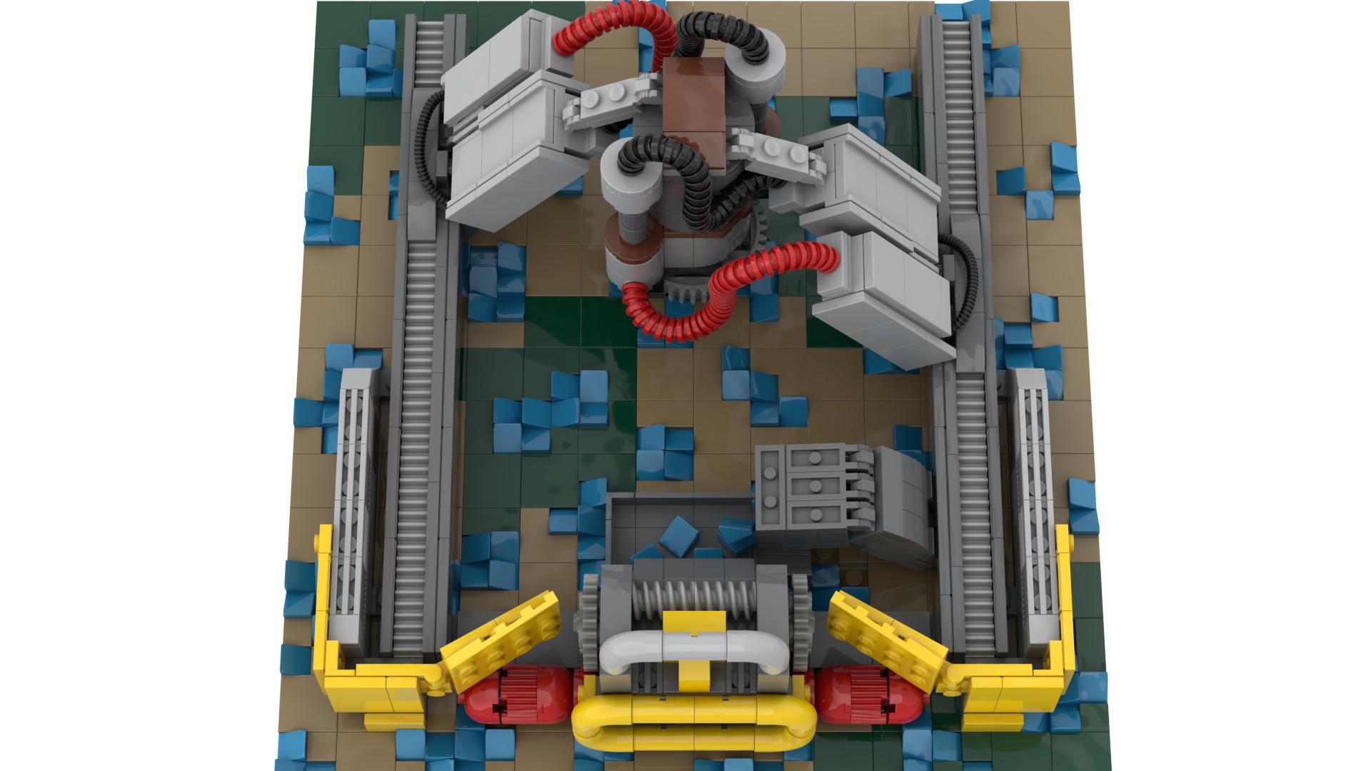 Lego MOC Factorio Electric Mining Drill
