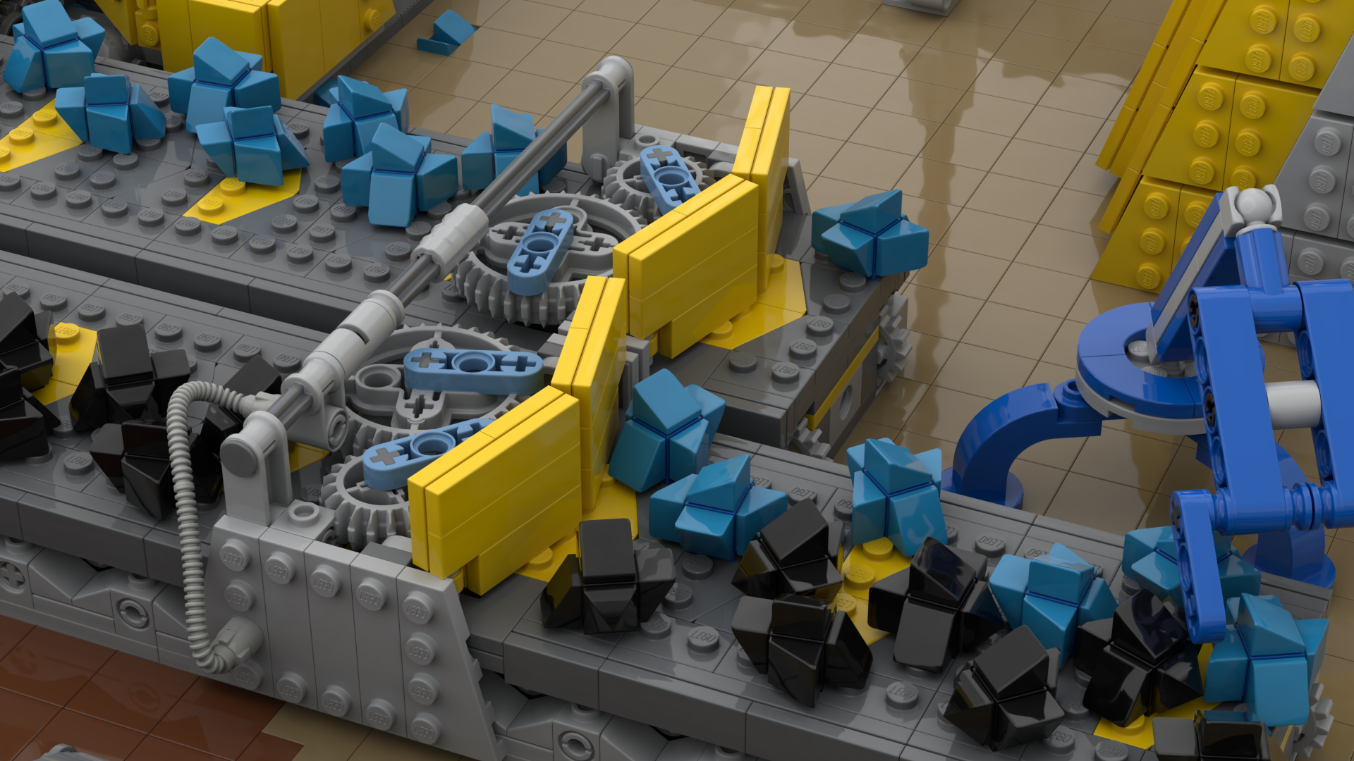 Lego MOC Factorio Splitter